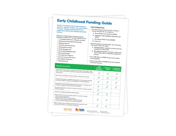 Hatch Early Learning Funding